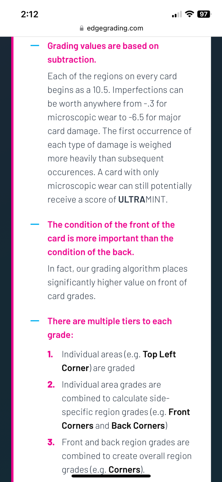 Edge Card Grading Review (I LOVE the Transparency)